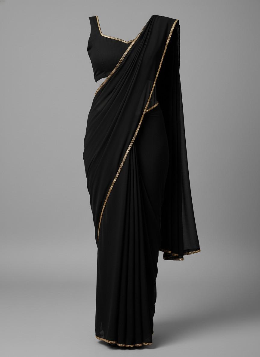 Timeless Black Chiffon Saree: Elegance & Styling Guide